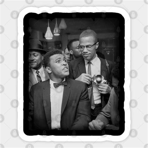 Muhammad Ali And Malcom X Malcom X Sticker Teepublic