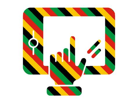 Hand Touching Tablet Logo Graphic By Antoniomwest · Creative Fabrica