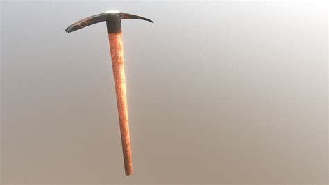 Pickaxe Low Poly Game Ready 3d Model By Dario Ban Neowick