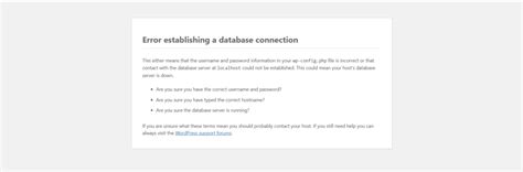Fix Database Connection Error In Wordpress