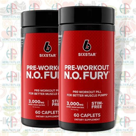 Six Star Nitric Oxide Fury Pre Workout In Bangladesh 60 Caps