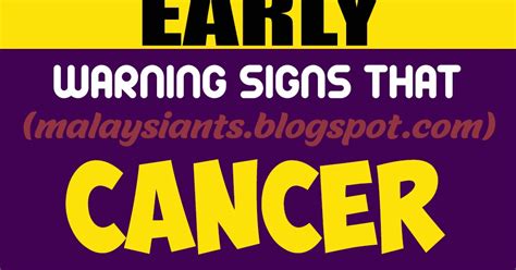 5 Early Malignant Growth Indications You Shouldnt Overlook Health