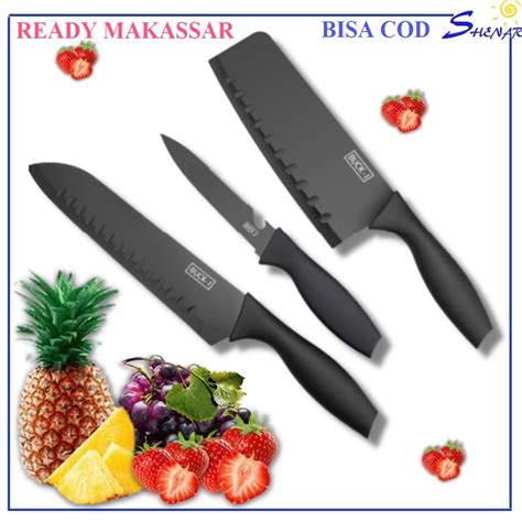 Jual KUAT TAJAM Pisau Dapur Stainless Knife Anti Lengket Tajam