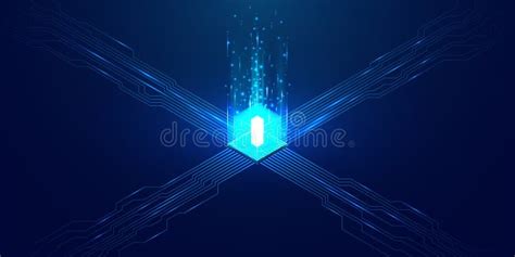 Ai Semiconductor On Circuit Tech Background Ai Chip Light Neon Effect