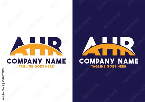 Letter Ahr Logo Design Vector Template Ahr Logo Stock Vector Adobe Stock