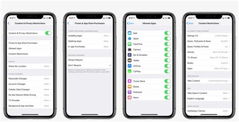 There Are Many Many Choices In Content And Privacy Restrictions On Ios 12 PNG Image