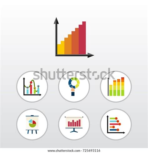 Flat Icon Diagram Set Chart Statistic Stock Vector Royalty Free 725693116 Shutterstock