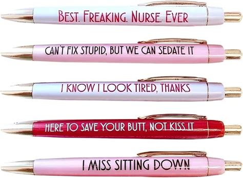 Clisole Nurses Pen Set Funny Nurse Pens Ballpoint Pen For Nurses