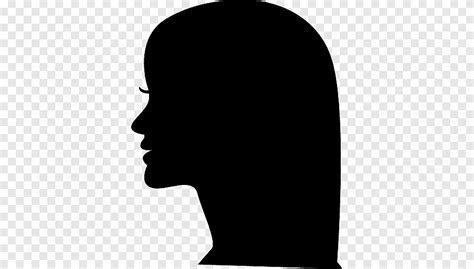 Silueta De Cabeza Femenina De Frente