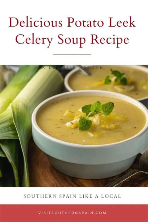 Simple Potato Leek Celery Soup Recipe Visit Southern Spain