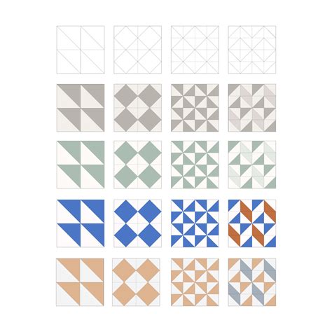 Illustrator Pattern Library Classic Cement Tiles 40 Patterns