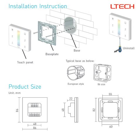 Ltech Rftouch E4 Power Panel Led Controller Led Lights Led