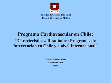 Ppt Facultad De Ciencias De La Salud Escuela De Tecnologia Medica