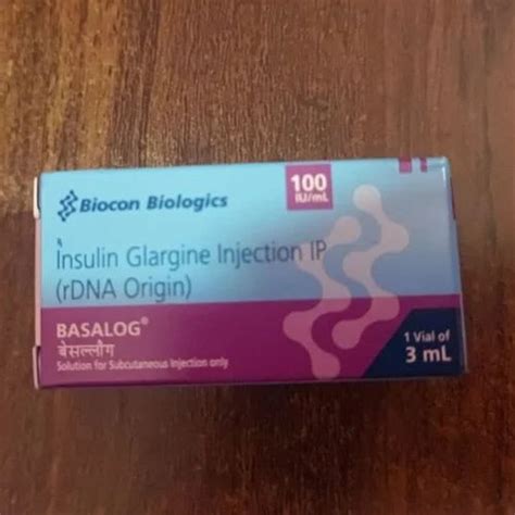Biocon Bilogics Insulin Glargine Injection 100 Iu Ml Packaging Size 3ml At ₹ 1100 Box In