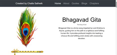 GitHub Sathwik 07 BhagavadGita Website The Website Offers Inspiring