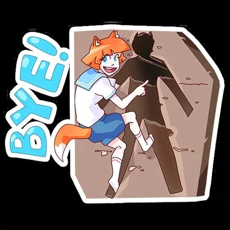 Айко-тян Telegram stickers