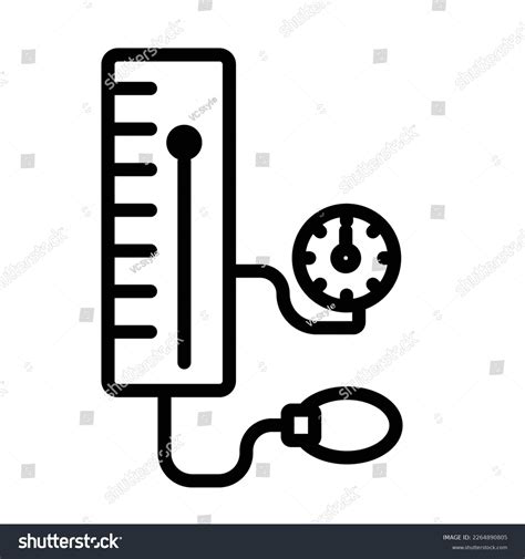 Bp Checking Machine Vector Icon Easily Stock Vector Royalty Free