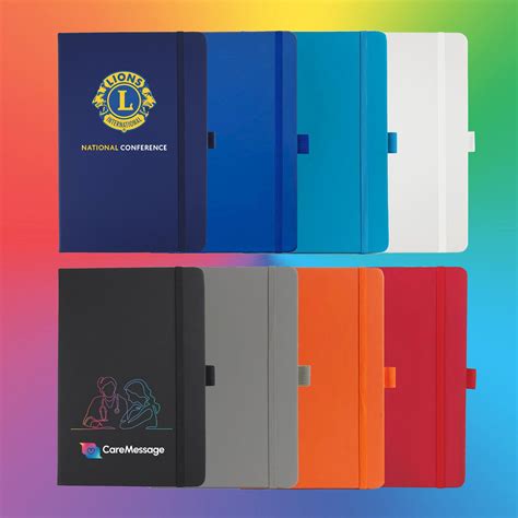 Logo Branded A5 Pen Loop Notebooks Custom Printed