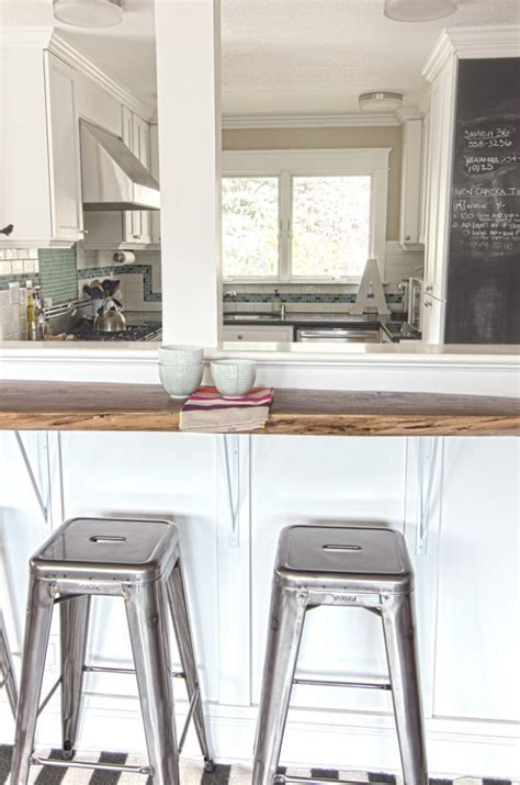 13 Affordable Half Wall In Kitchen For Breakfast Bar Idea
