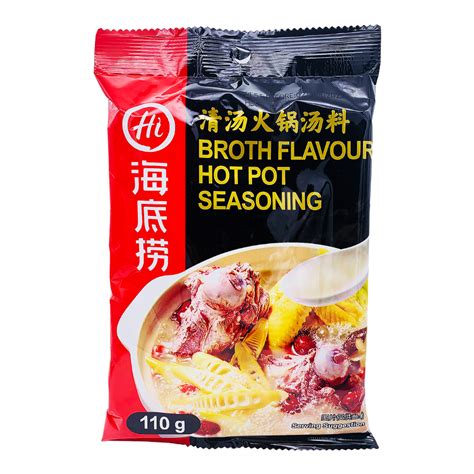 Broth Flavour Hot Pot Seasoning Soup Base 110g By Haidilao Thai Food