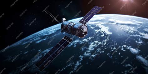 Premium Photo Satellite Orbiting Earth Space Exploration And Technology Concept Hightech