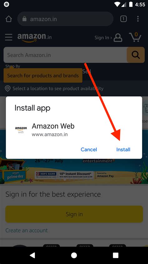 Android How Detect Install Click Event In Pwa Dialog Stack Overflow
