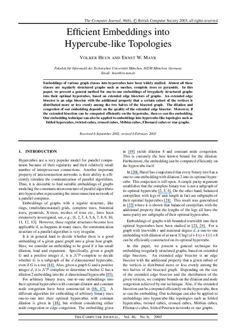 Pdf Efficient Embeddings Into Hypercube Like Topologies