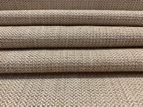 Wessex Subtle Zig Zag Pattern Wheat Woven Crypton Coated Upholstery