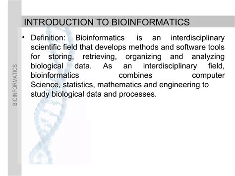 Bsc Biochem I Bobi U 1 Introduction To Bioinformatics Ppt