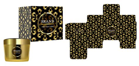 포장 디자인 검은 색과 금 고급 상자 템플릿 및 모형 상자 화장품 용기에 라벨 일러스트 벡터 개념에 대한 스톡 벡터 아트 및 기타 이미지 Istock