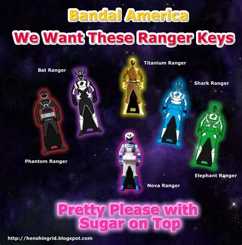 We Want Titanium Ranger And Other Keys By Lavenderranger On Deviantart