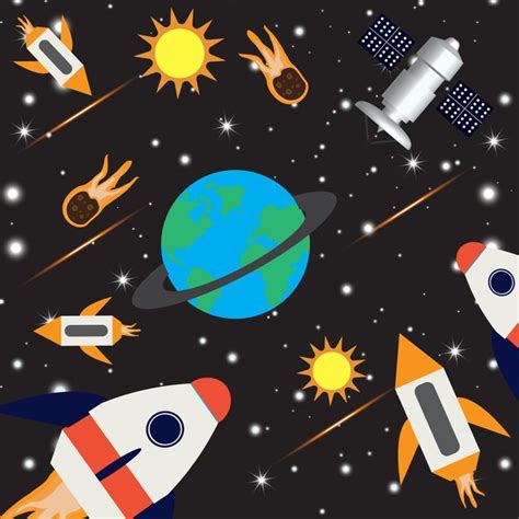 Premium Vector Space Pattern Background