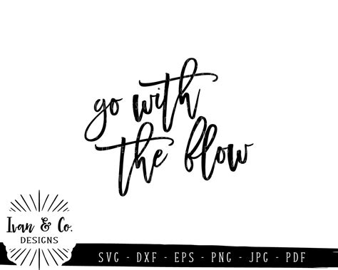Svg Files Go With The Flow Svg Farmhouse Svg Relax Etsy India