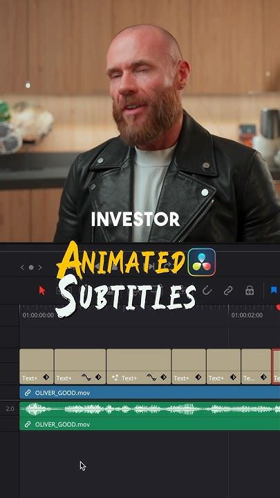 Animated Subtitles In Davinci Resolve Youtube