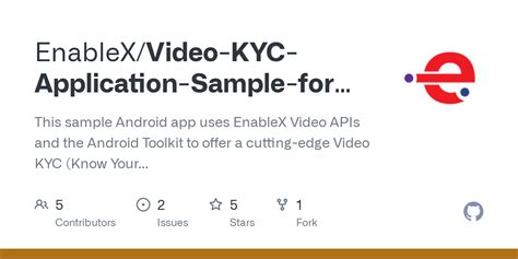 Github Enablexvideo Kyc Application Sample For Android This Sample