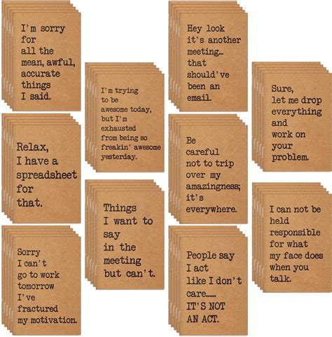 Juvale 8 Pack Funny Notepads With Sarcastic Sayings