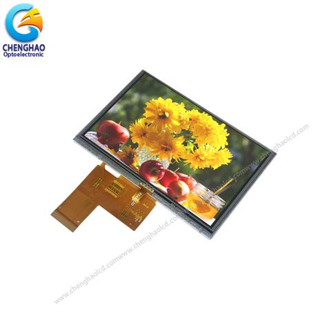 40 Pin Lcd Screen 5 Inch 800480 Resolution Small Lcd Touch Screen