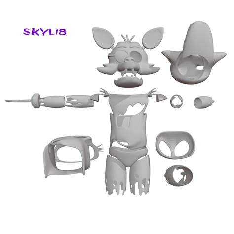 3d File Foxy Files For Cosplay Or Animatronic 🎃・3d Printing Idea To