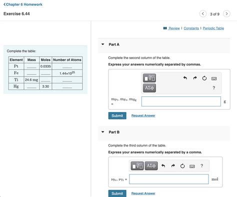 Solved Complete The Table Complete The Second Column Of The