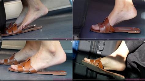 Slipper Shoeplay And Dangling Cute Feet Fetish Close Up Watching