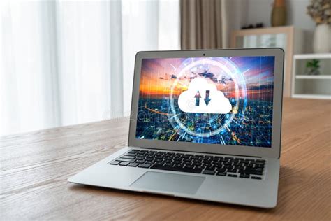 Cloud Computing Software For Modish Remote Work Stock Image Image Of Data Office 261292961