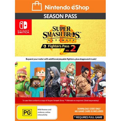 Super Smash Bros Ultimate Fighters Pass Vol 2 Game Add On