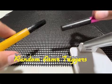 Asmr random triggers for sleep(camera tapping,mouthsounds,upclose triggers, etc..) - YouTube