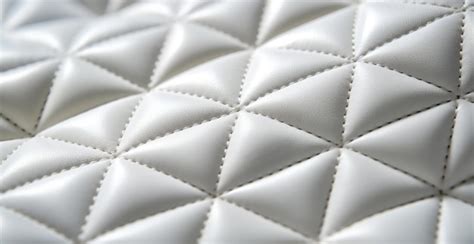 Premium Photo White Quilting Texture In A Close Up