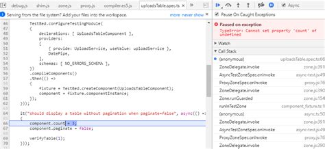 While Debugging Once A Test Fails Many Future Tests Fail · Issue 858 · Angularzonejs · Github