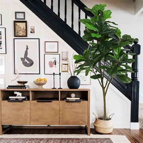 70 Faux Fiddle Leaf Fig Tree In Pot Foter