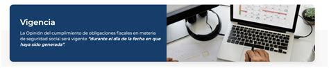 La Opinión Del Cumplimiento Del Imss Y El Detalle De Su Vigencia