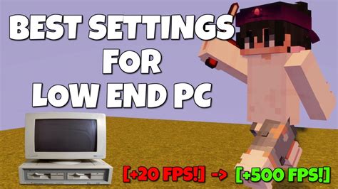 Best Minecraft Settings For Low End Pc Youtube