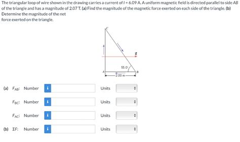 Solved The Triangular Loop Of Wire Shown In The Drawing Chegg Com