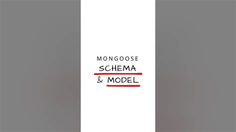 Mongoose Schema With Nodejs And Mongodb Codemongodb Nodejs Youtube